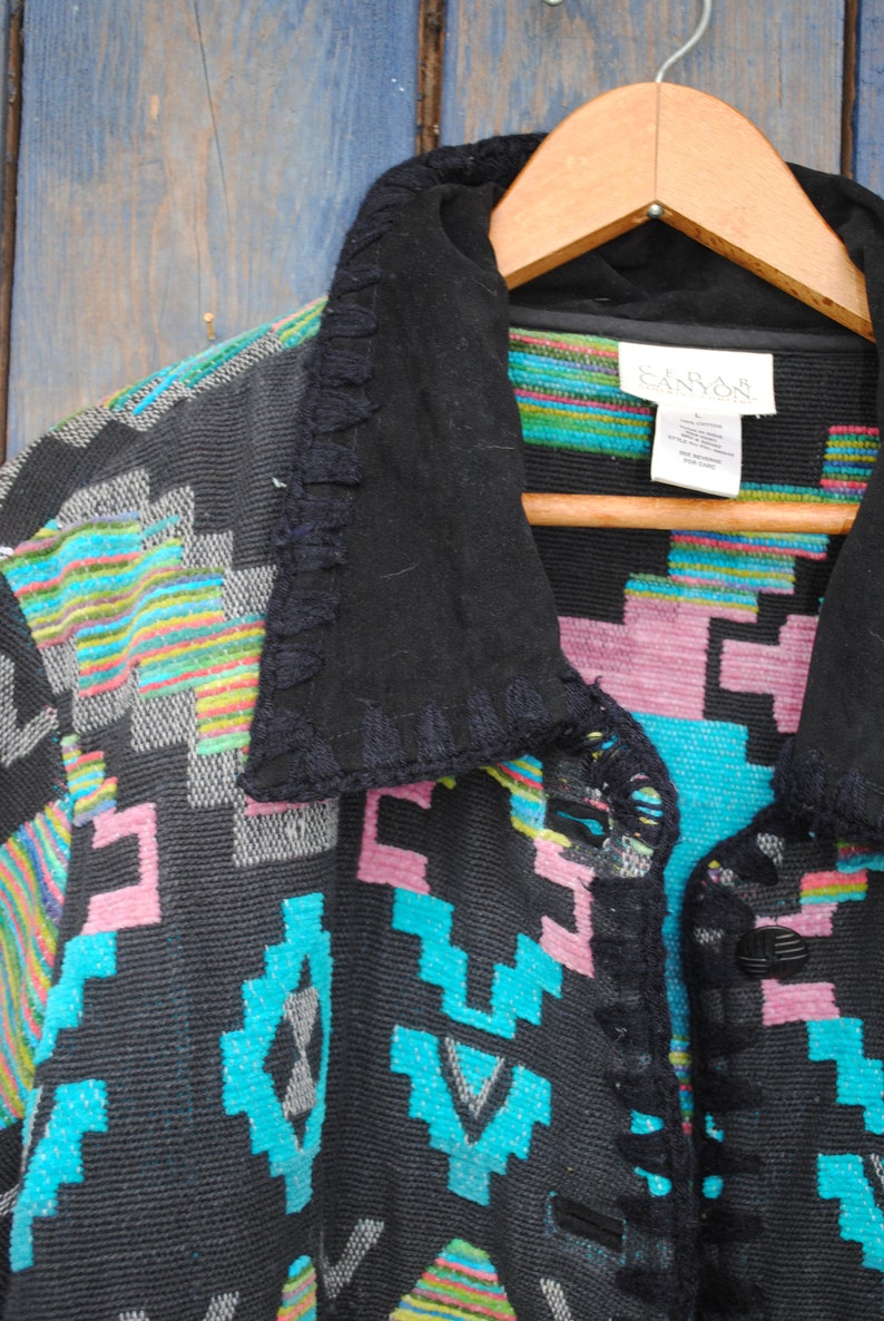 Vintage Southwest Blue Sky Rainbow Blazer Jacket - Etsy