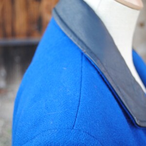 Bright Blue Vintage Ladies Wool Duster Coat - Etsy