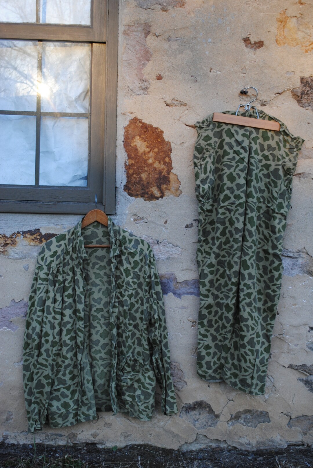 Mix and Match Vintage Camo Hunting Suit; Pants, Jacket and Hood - Etsy