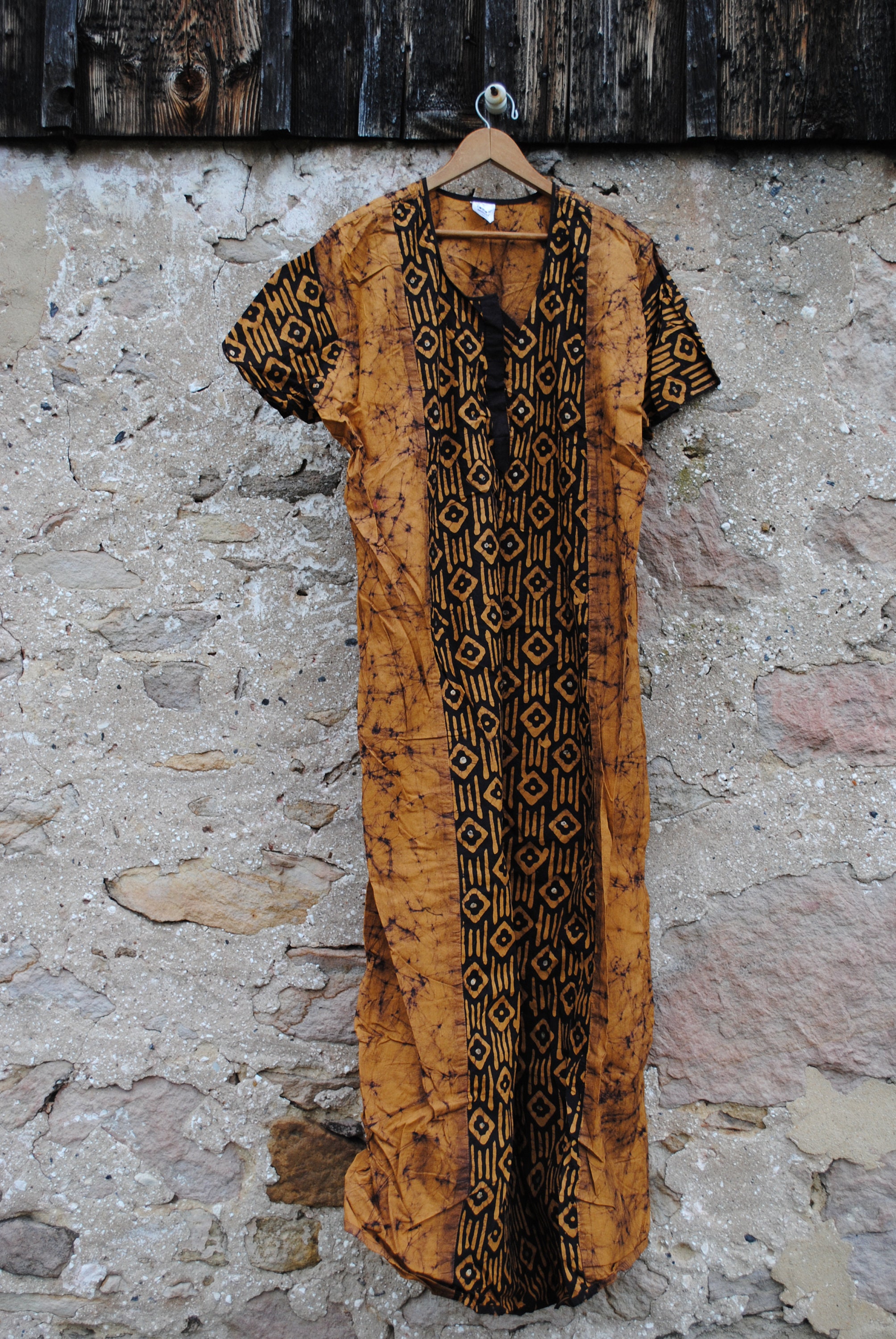 Dutch Wax Print Tiki Tribal Caftan Cover-up Batik - Etsy