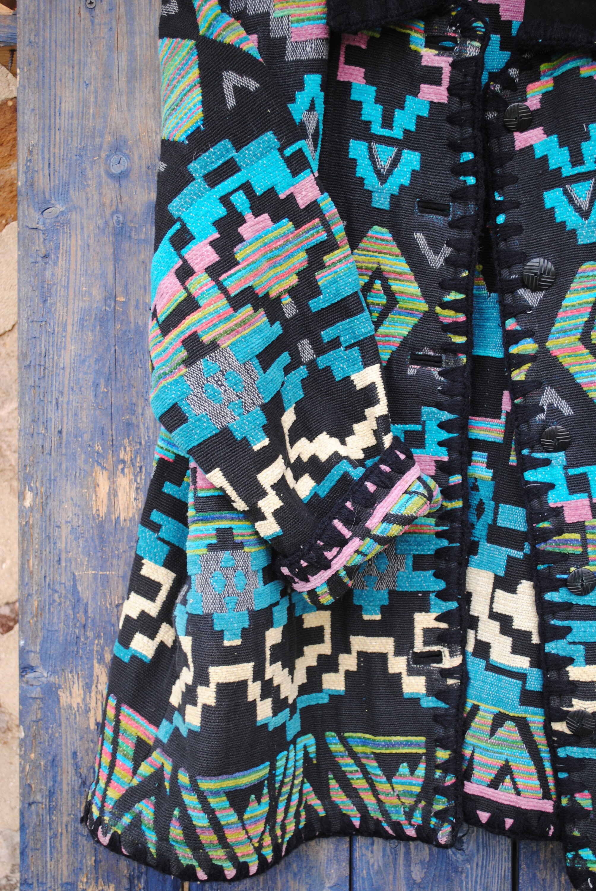 Vintage Southwest Blue Sky Rainbow Blazer Jacket - Etsy