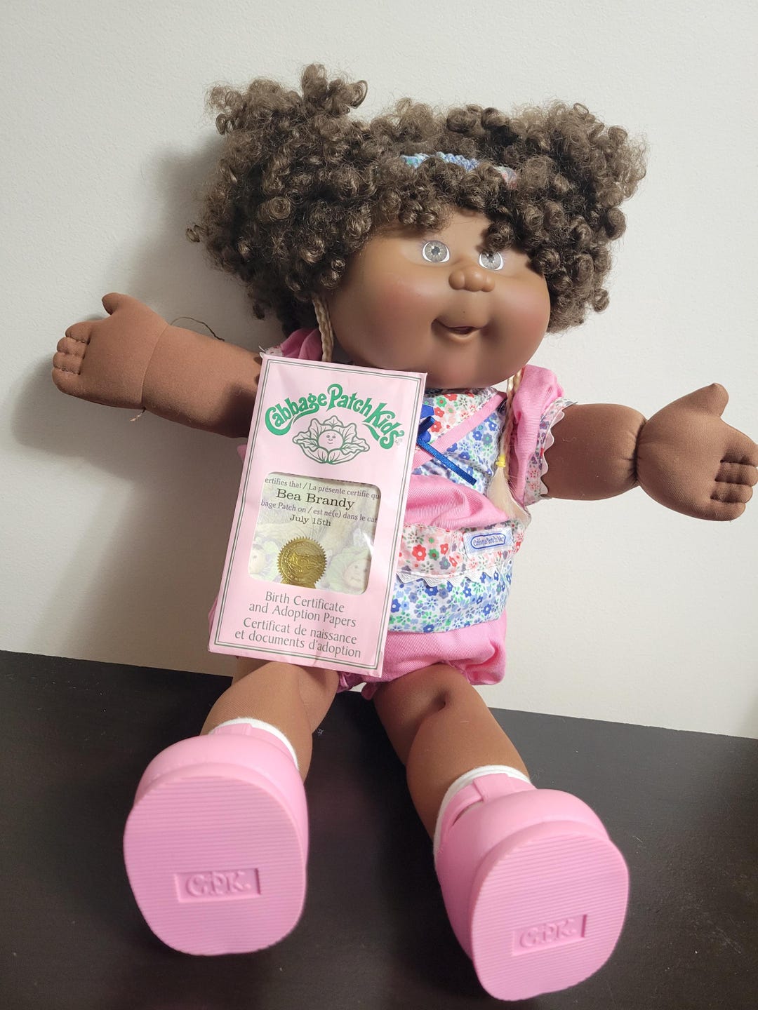 Vintage Cabbage Patch Kids Doll: Bea Brandy, Original Box & Adoption ...
