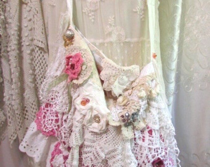 Frilly Lace Bag Romantic Victorian Shabby N Chic Purse Pink - Etsy
