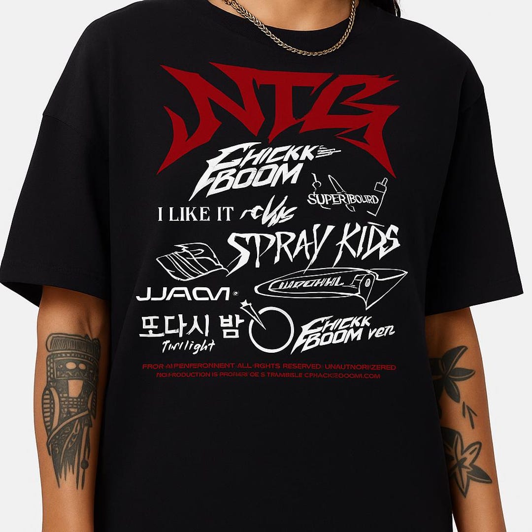 Stray Kids Parody Shirt - Spray Kids Alt Kpop Band Tee - Chickk Boom ...