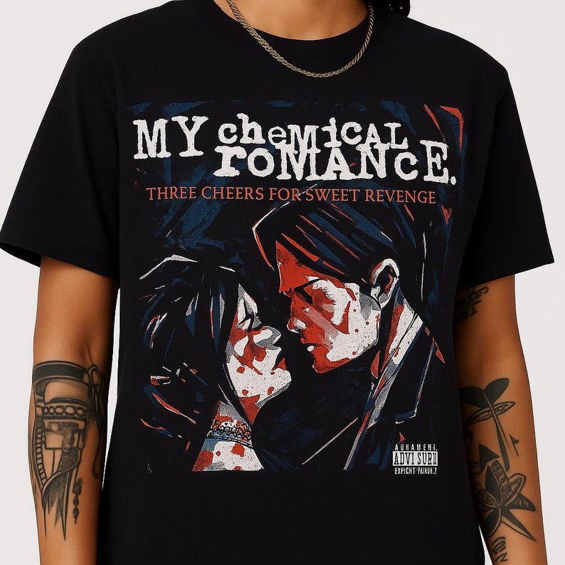 My Chemical Romance Shirt, Three Cheers for Sweet Revenge Tee, Emo Band ...