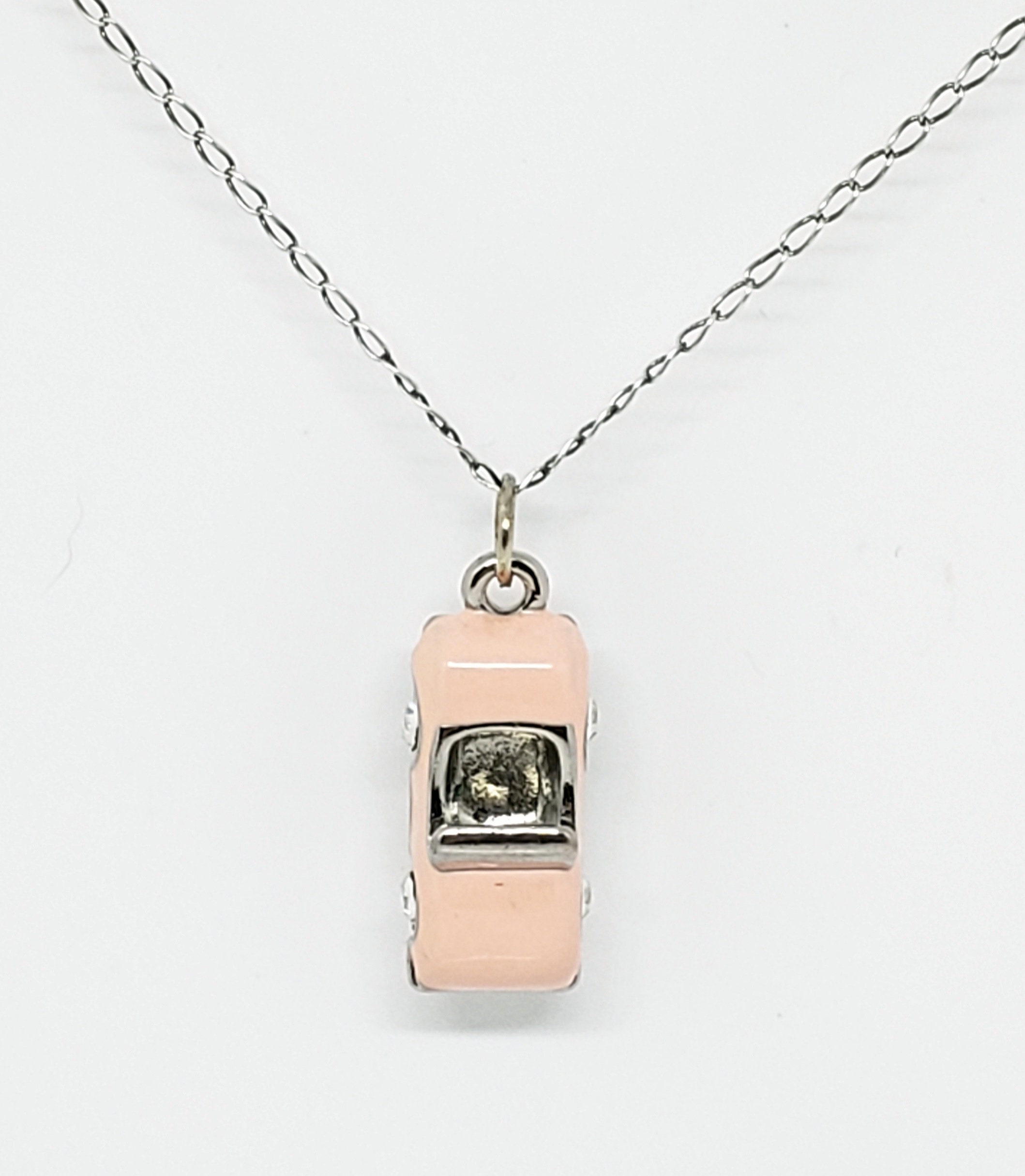 Collar Colgante Coche Deportivo Rosa - Etsy España