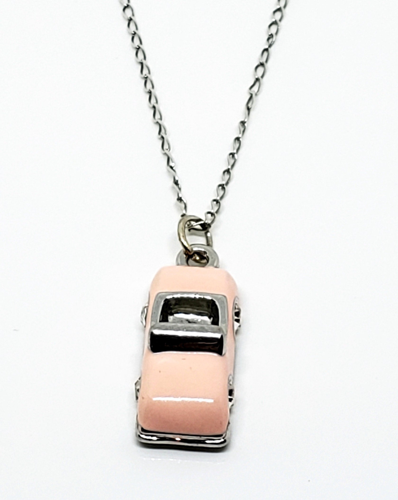 Collar Colgante Coche Deportivo Rosa - Etsy España