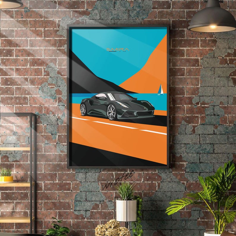 British Sports Car Poster: Mid-engine Coupe Art Print - Etsy