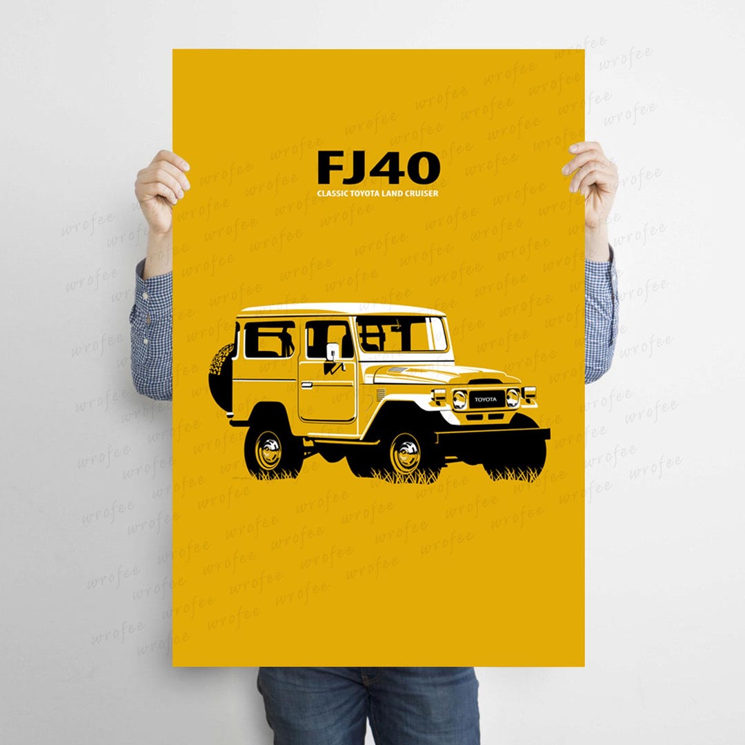 FJ40 Land Cruiser Poster: Vintage 4x4 Off-road Wall Art - Etsy