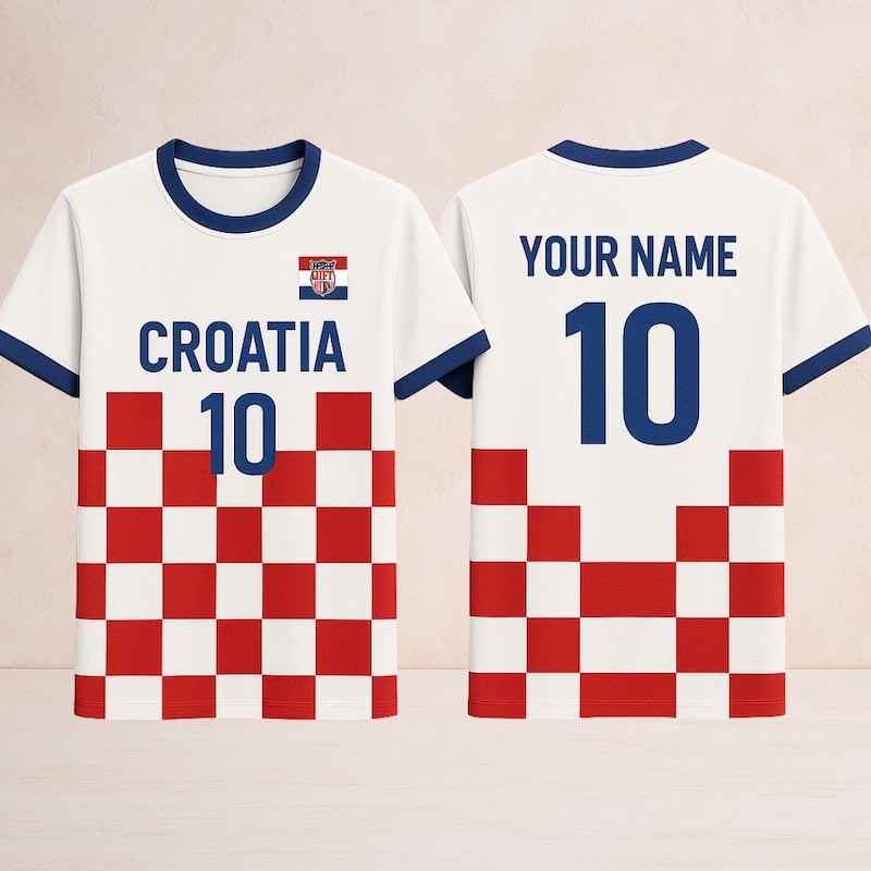 Kids Croatia Soccer Shirt - Etsy