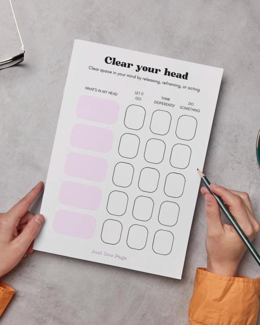 ADHD Thought Reframing Worksheet Printable | Cognitive Restructuring ...