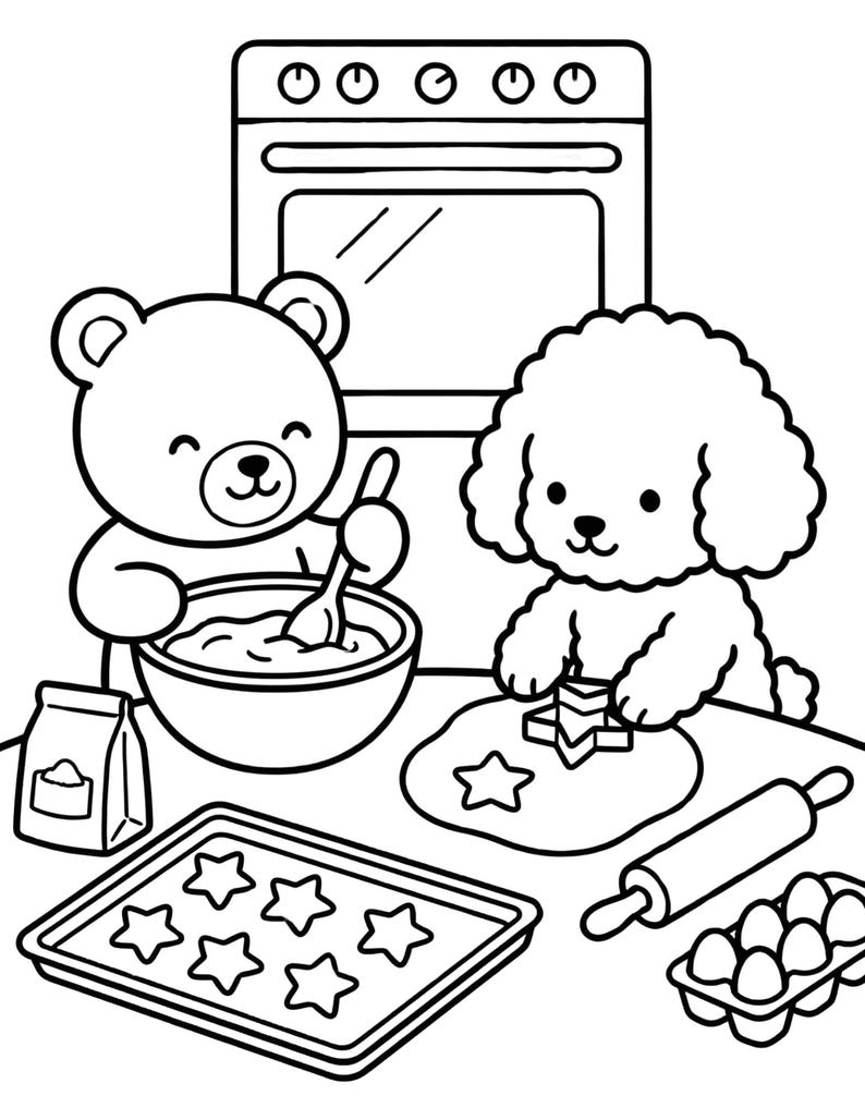 Cozy Animal Friends Coloring Pages, Activity Sheets, Toddler Printable ...