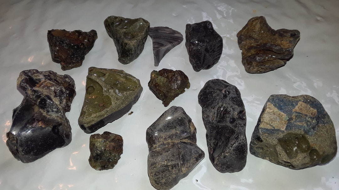 12 Antique Iron Ore Slag Rocks, From Upper Peninsula of Michigan, Lake ...