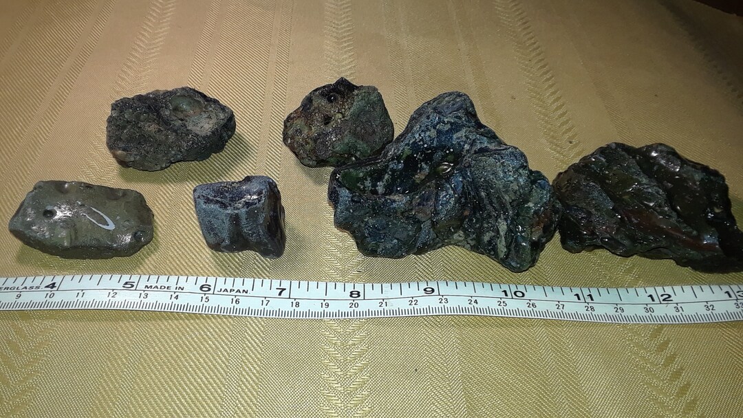 6 Antique Iron Ore Slag Rocks, From Upper Peninsula of Michigan, Lake ...