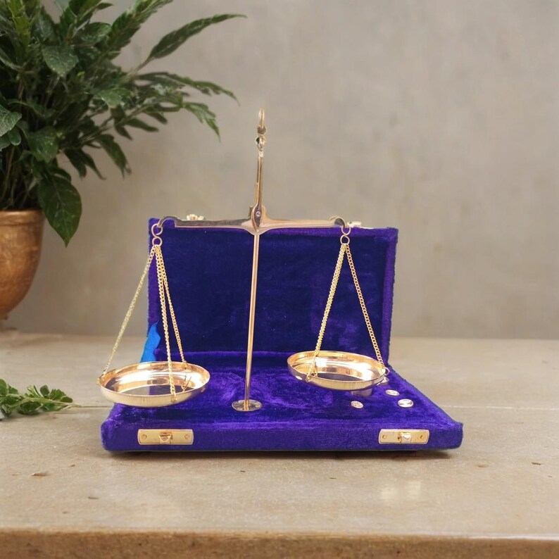 Vintage Brass Balance Scale: Apothecary Jeweler Decor, Home Decor ...