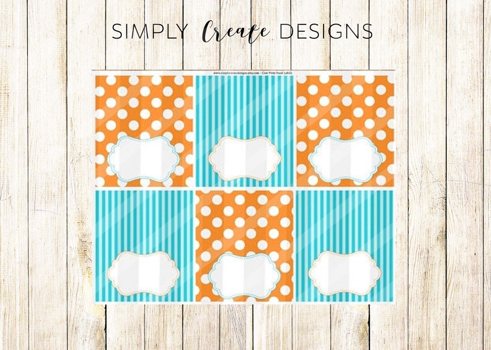 Goldfish Food Labels Printable BLANK Food Labels 8.5x11 Jpeg DIGITAL ...