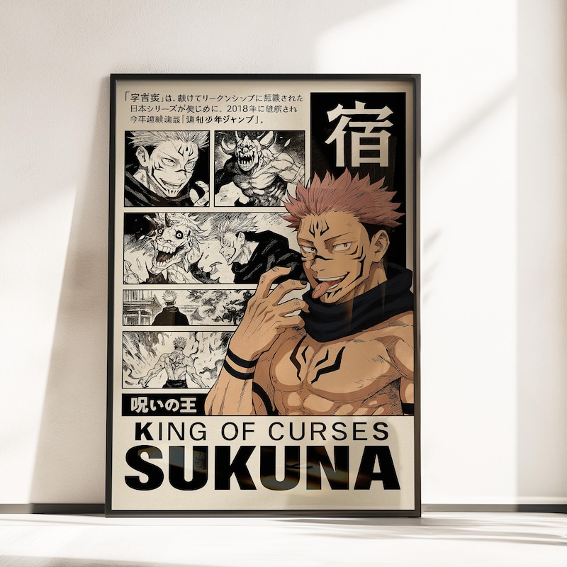 Sukuna Manga Panel - Etsy