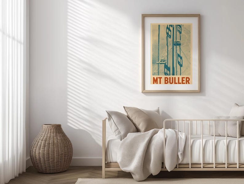 Snow Covered Grimes Chair POP ART POSTER, Graphic Art at Mt Buller - Etsy