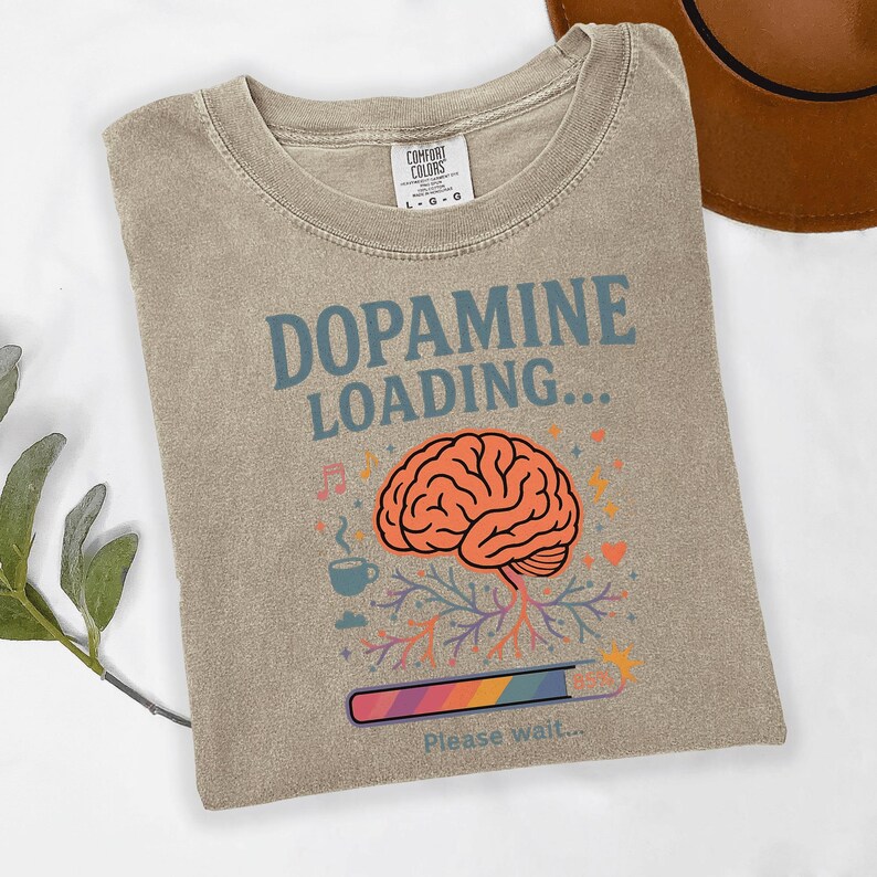 Dopamine Loading Brain Art Print Colorful Neurotransmitter Poster ...
