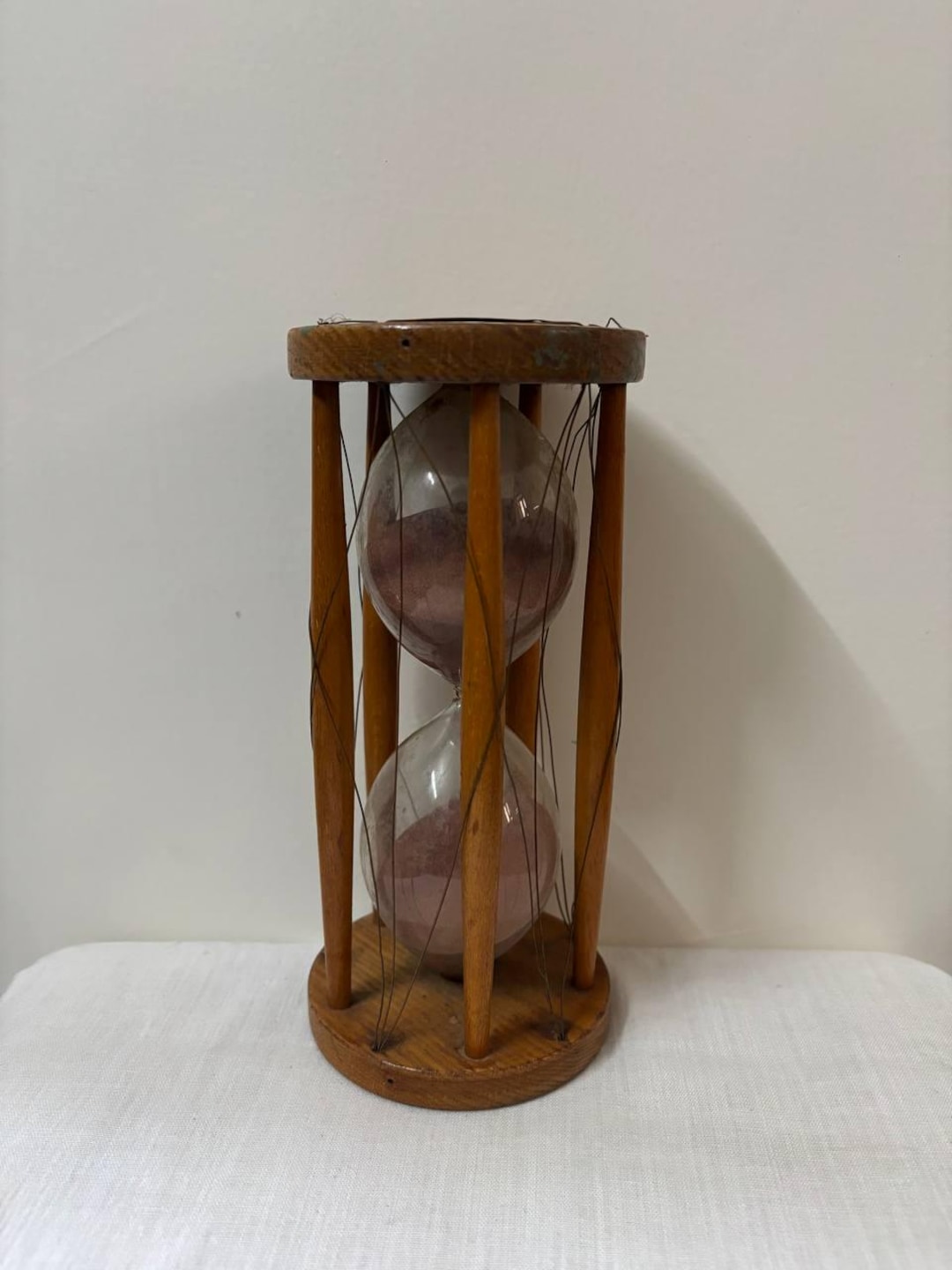 Vintage German Sand Timer Christmas Décor – Antique Glass and Wooden ...