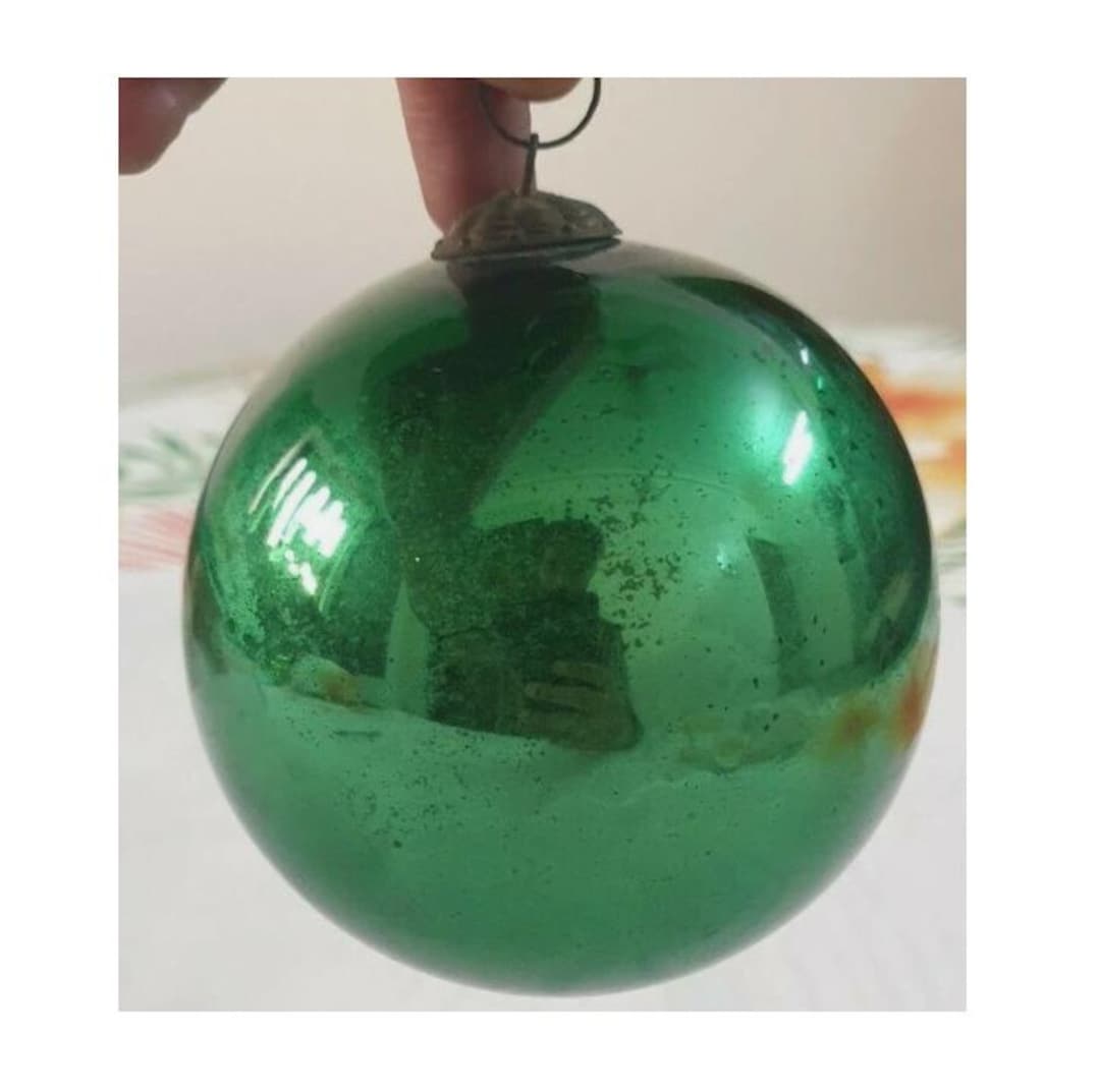 Vintage German Glass Kugel Ornament: Antique Mercury Christmas Ball - Etsy