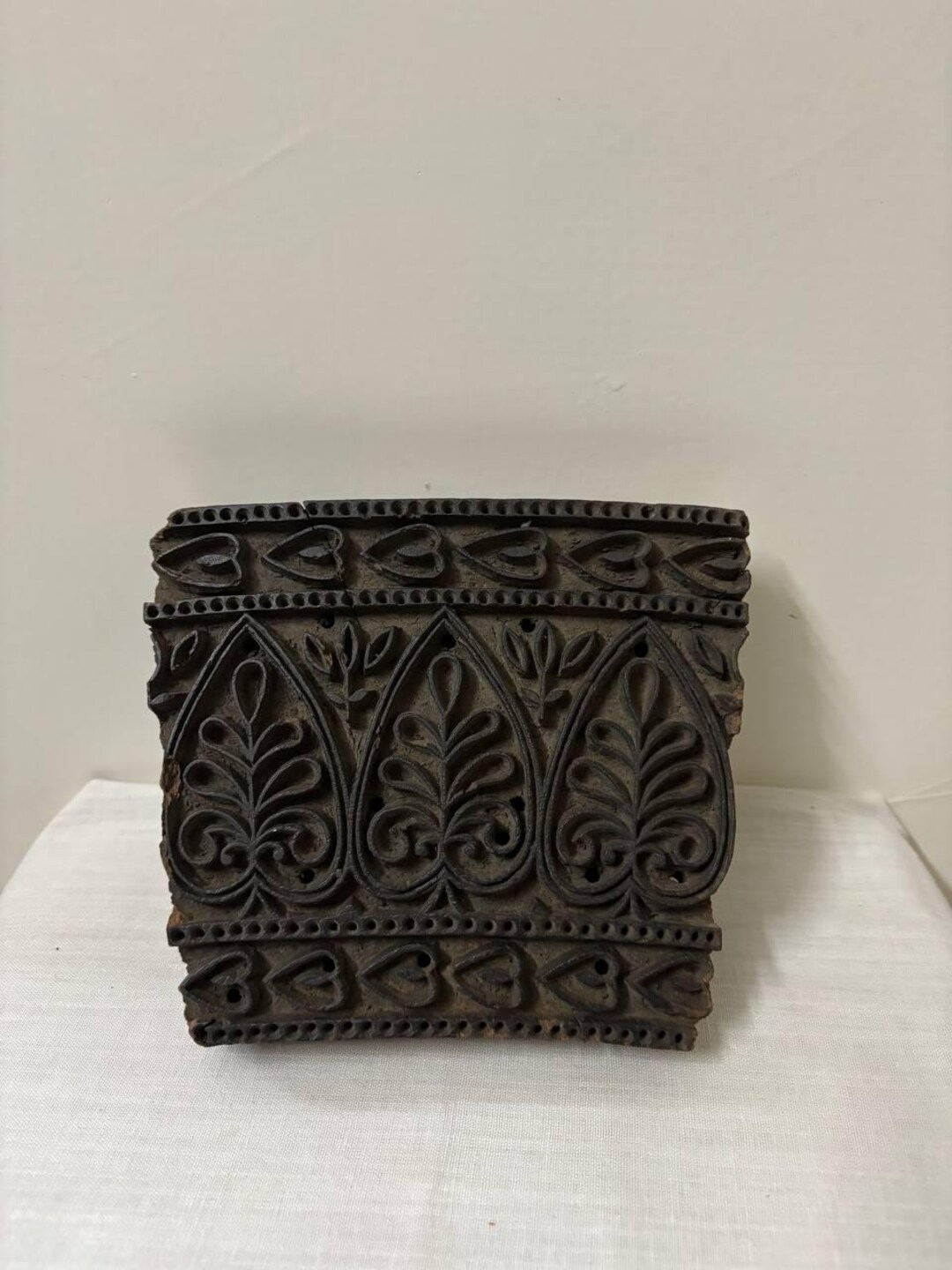 Antique Indian Wood Textile Block – Mughal Pattern, Rustic Decor - Etsy