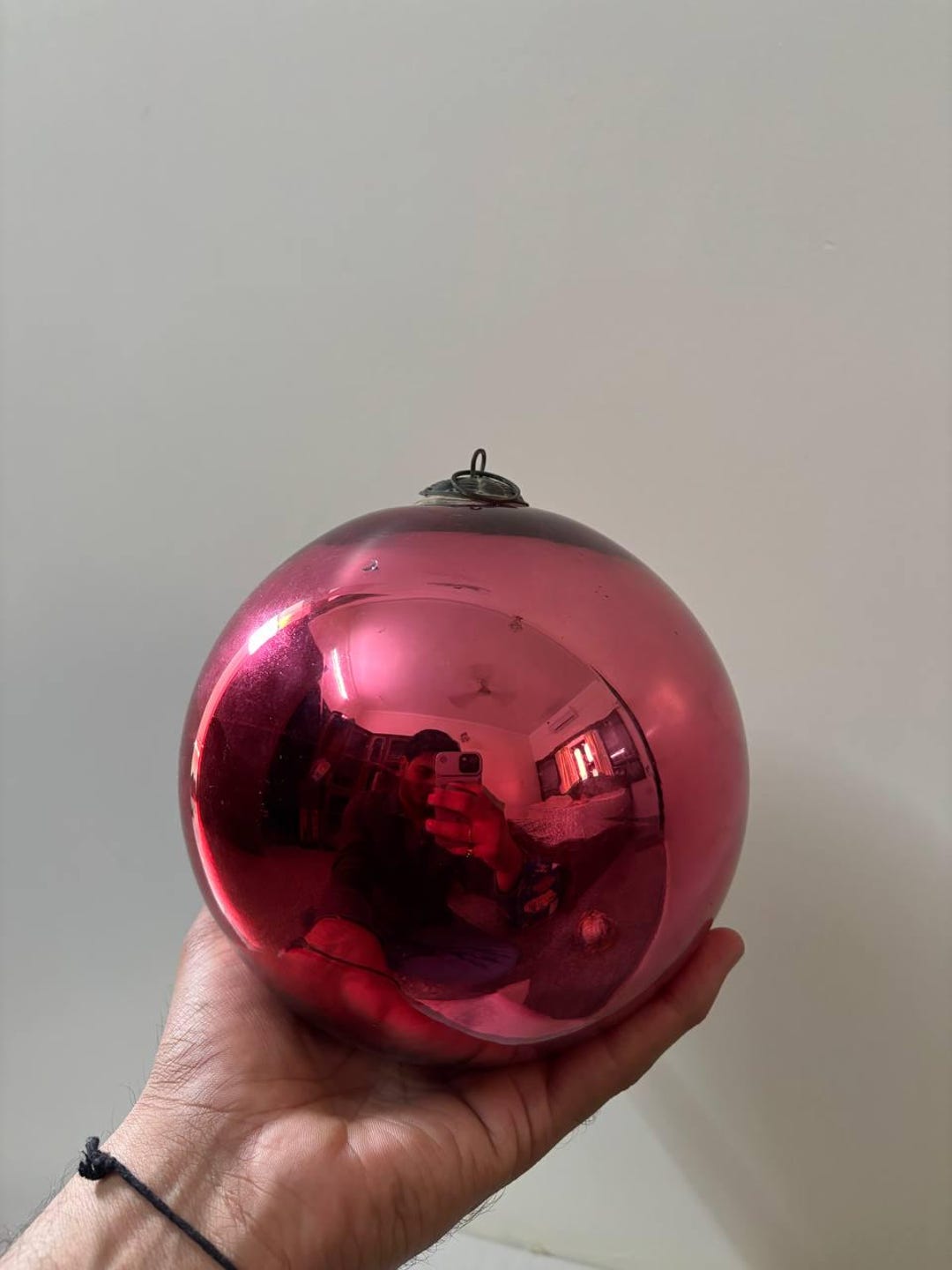 Rare 19th Century German Glass Kugel Ornament | Antique Christmas Decor ...