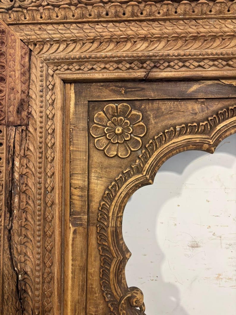 Hand-carved Teak Wood Arch Frame | Antique Indian Decor - Etsy