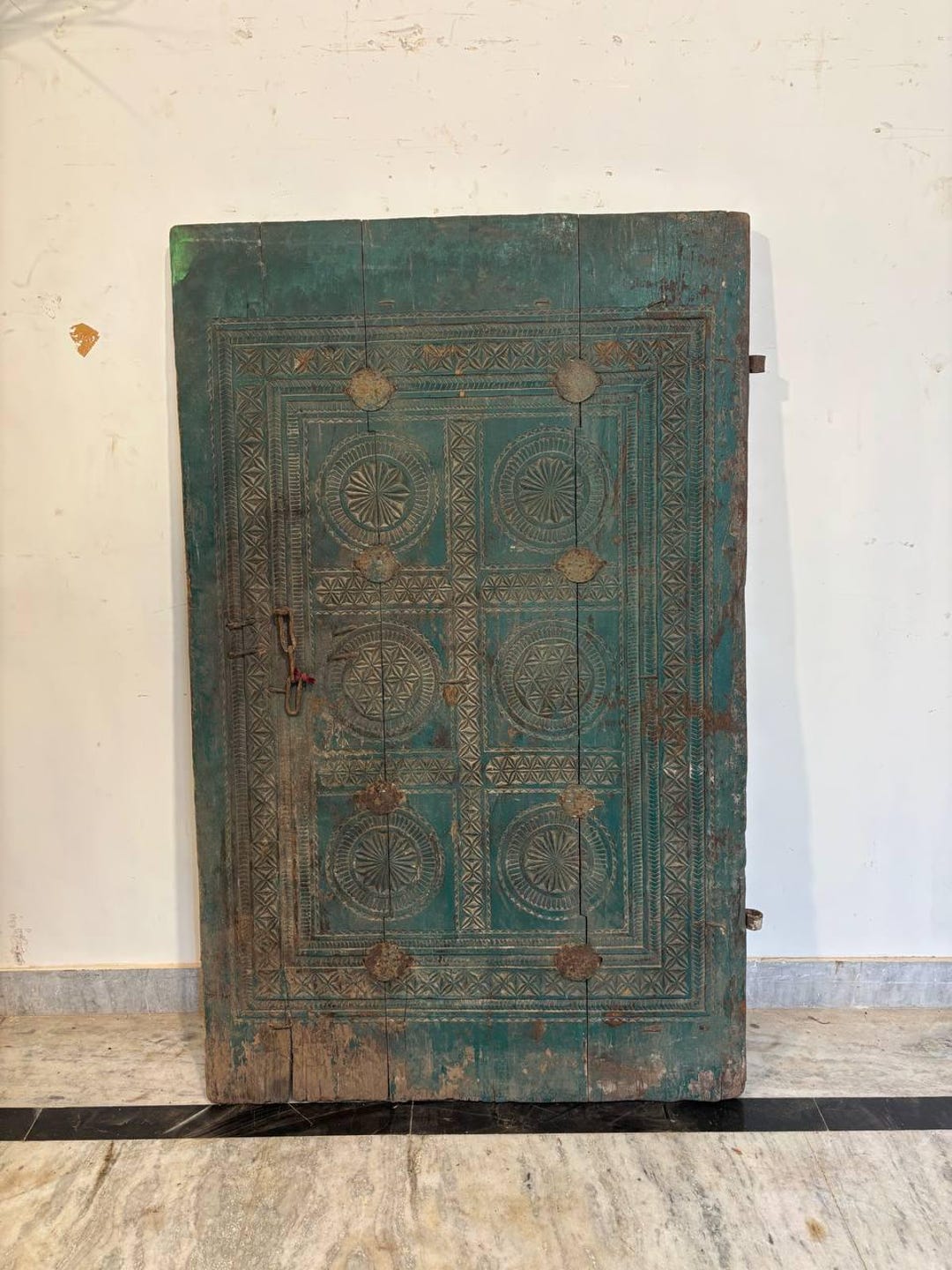 Rare 19th Century Indian Tribal Door | Hand-carved Antique Wood Panel ...