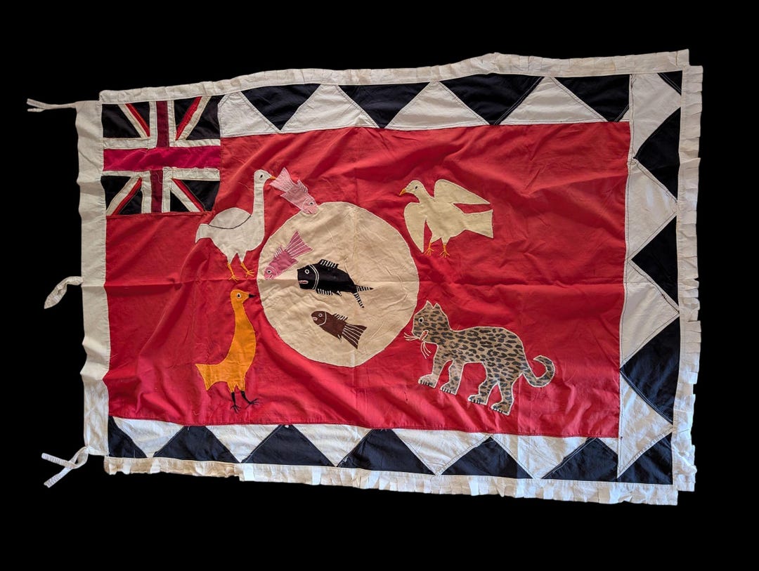 Vintage Asafo Flag, the Hunter’s Circle (c. 1990s), Asafo Frankaa - Etsy
