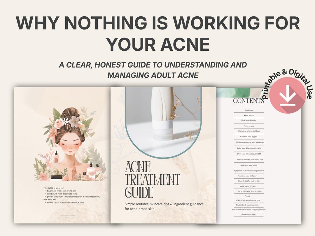 Adult & Hormonal Acne Guide – Understand Causes, Build Routines - Avoid ...