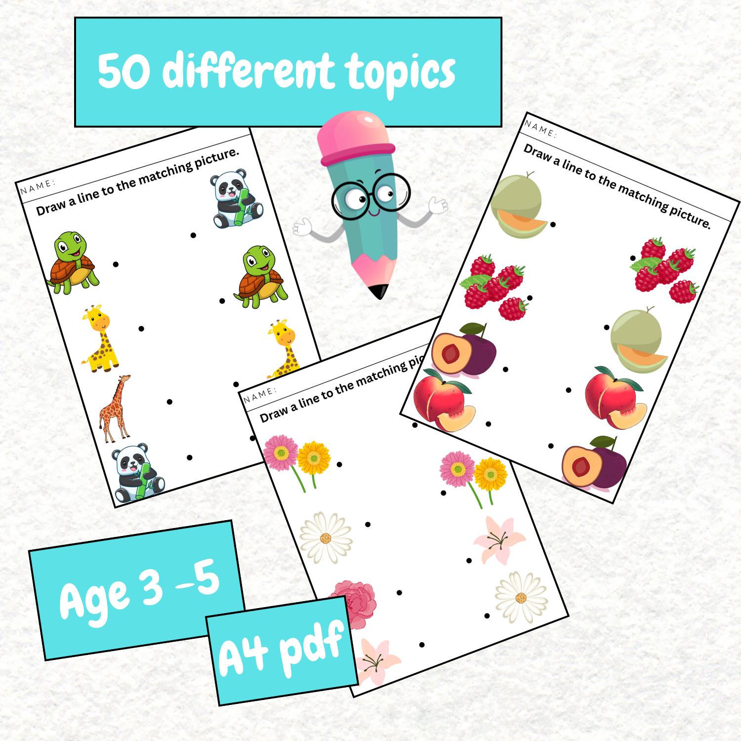 Shadow Matching Game, Preschool Activity, Educational Printable (PDF ...