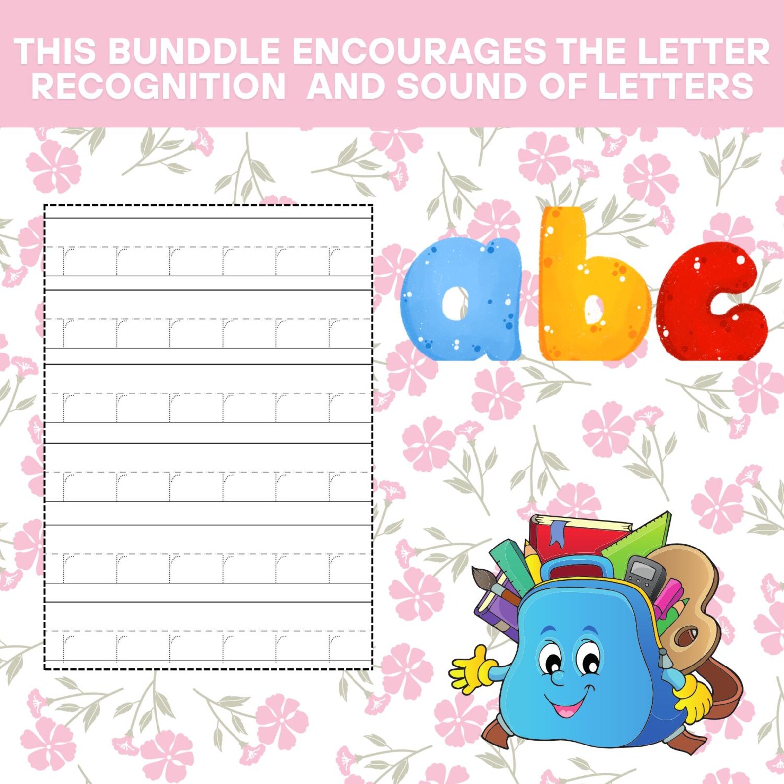 Alphabet Tracing Sheet / ABC Tracing / Handwriting Practice / Tracing ...
