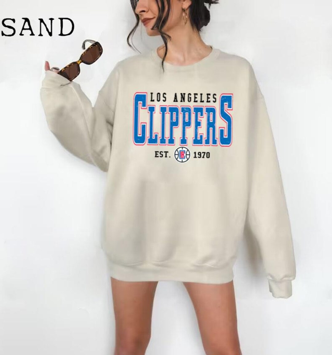 Vintage Los Angeles Basketball Sweatshirt Retro Clipper Crewneck Unisex ...