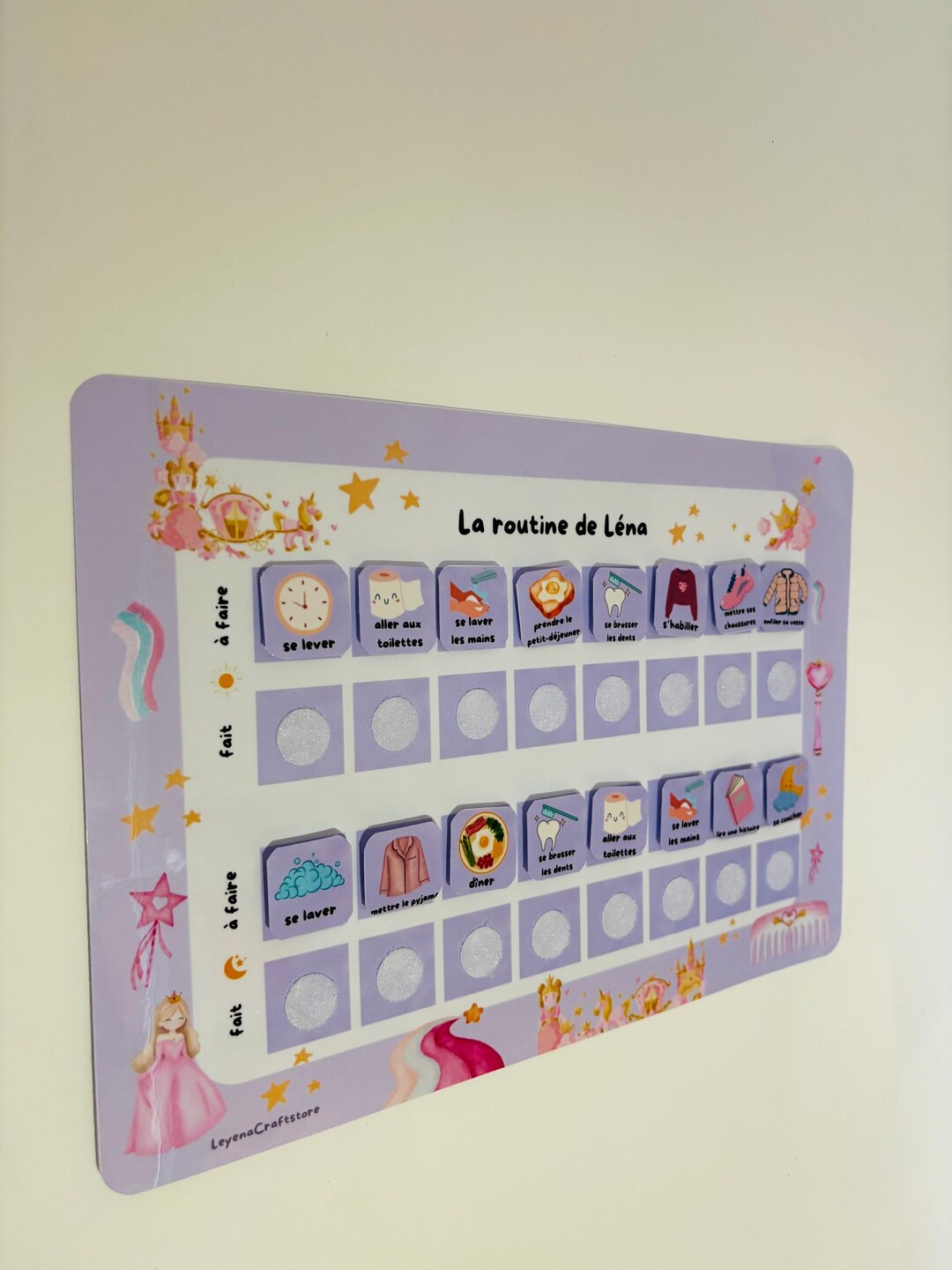 Personalized Children's Routine Chart - Playful Daily Habits - Etsy