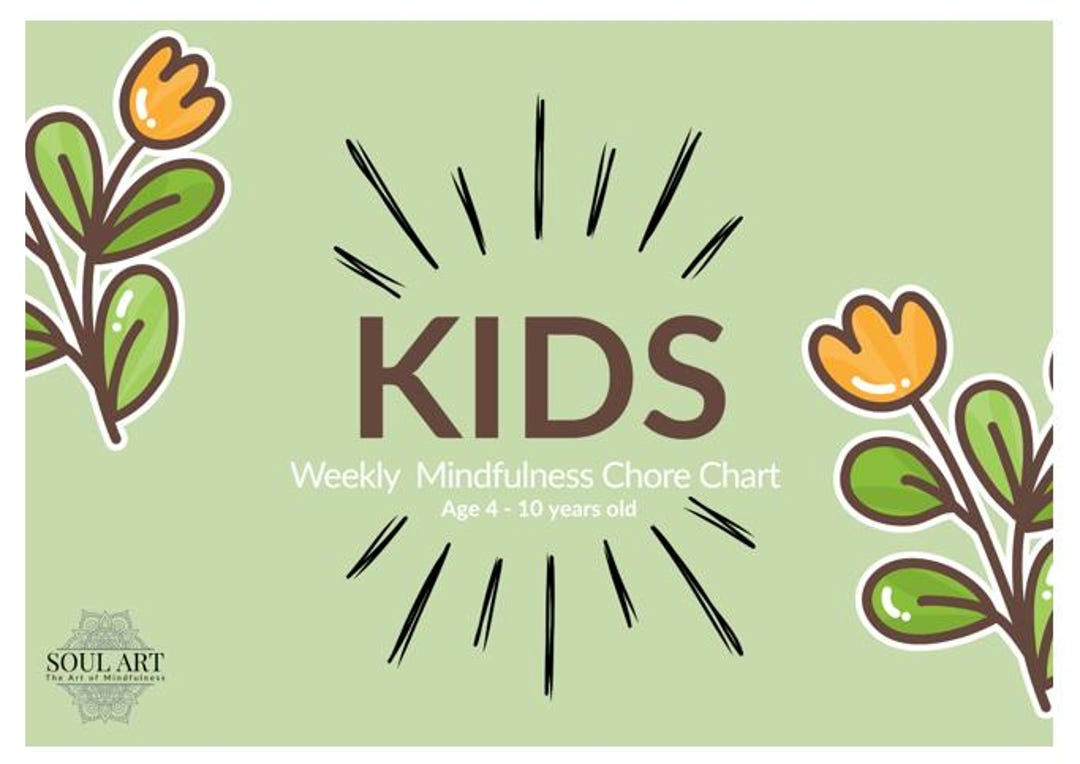 Kids Mindfulness Chart | Daily Routine, Gentle Parenting (printable PDF ...