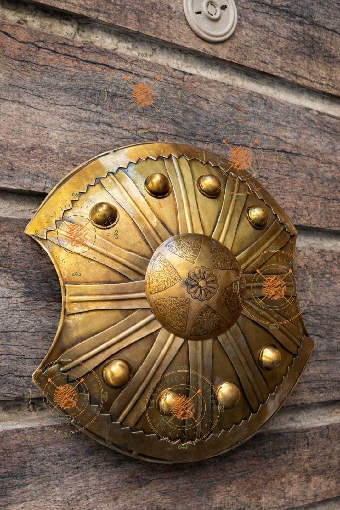 22 Troy Trojan Greek Achilles Shield 18GA Steel Knight Armor Prop ...