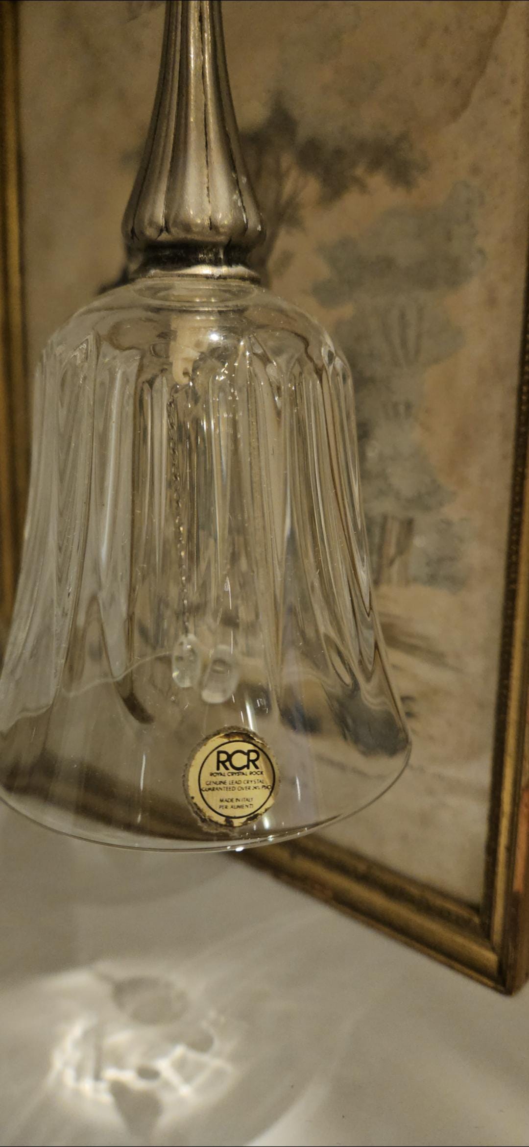 RCR Crystal Bell Italy – Vintage Lead Crystal Bell – Royal Crystal Rock ...