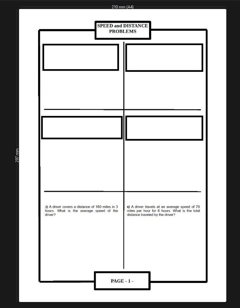 Math Word Problems - Answer Key Included - Printable Math Worksheet PDF ...