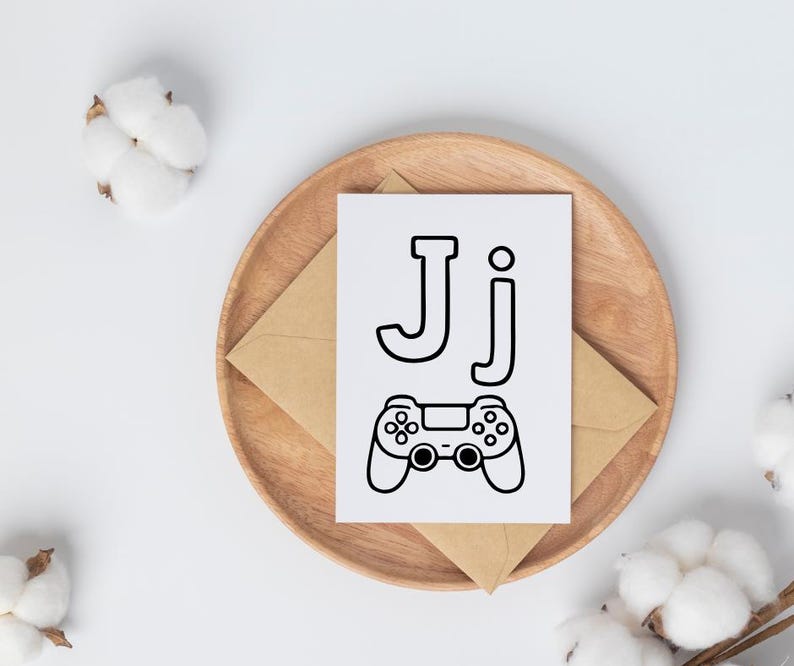 Letter J Alphabet Clipart | Jj Line Art Illustrations | Preschool ...