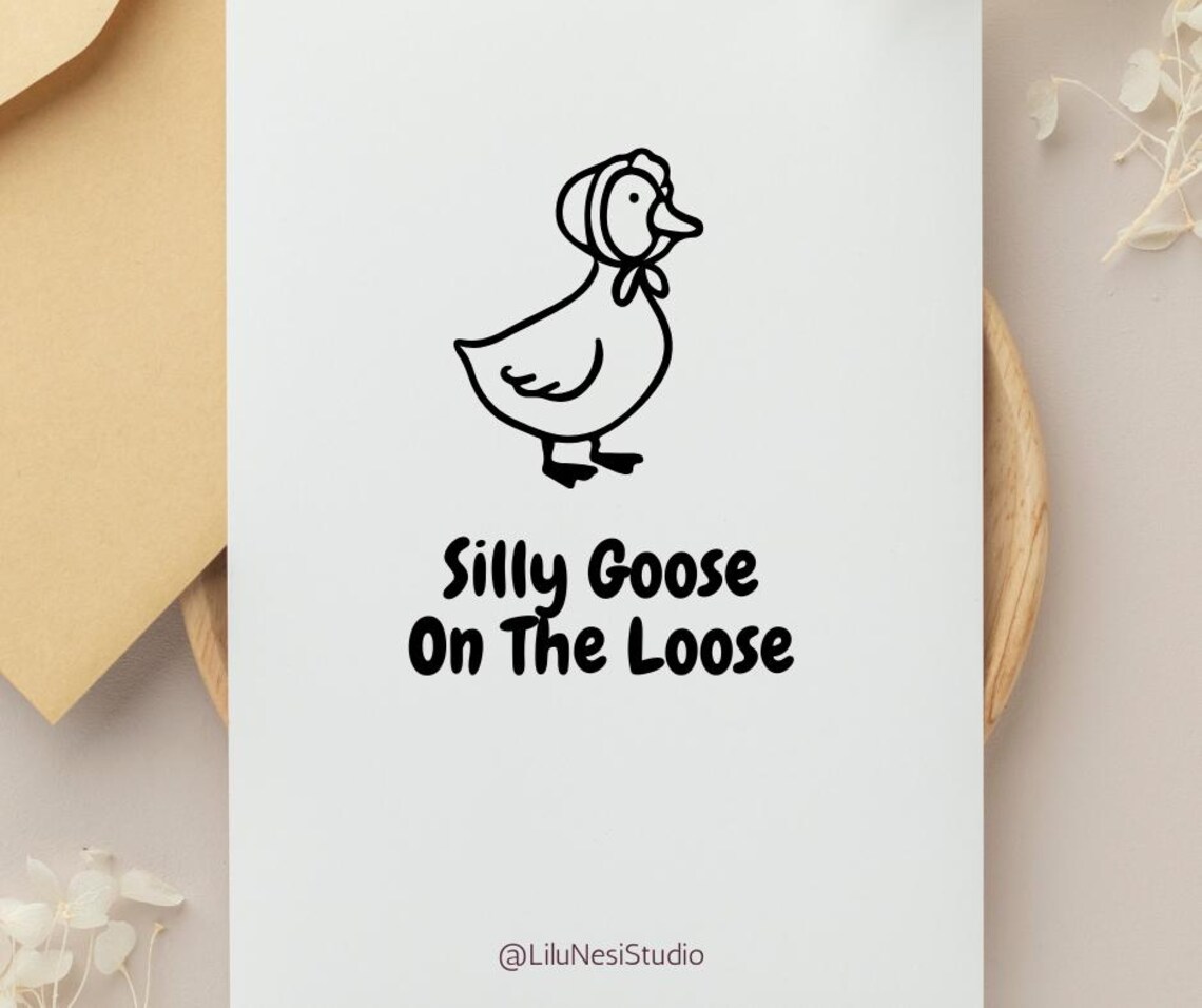 17 Silly Goose Daily Illustrations – Funny Goose Clipart PNG Bundle ...