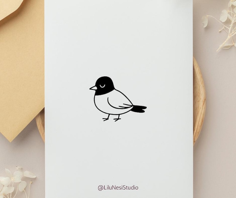 Bird Clipart Set | Cute Birds SVG PNG PDF | Black and White Line Art ...