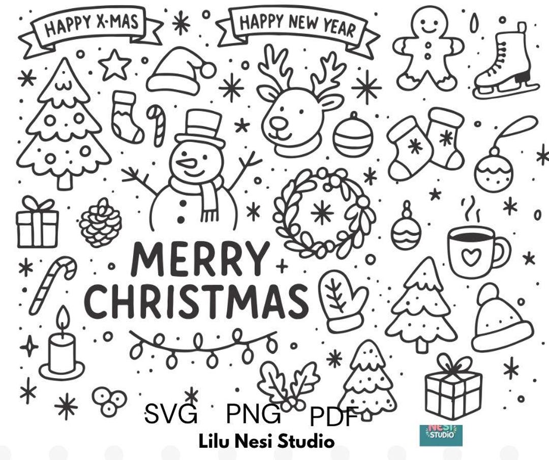 Winter Clipart Bundle – 31 Cozy SVG PNG PDF Elements | Snowflakes ...