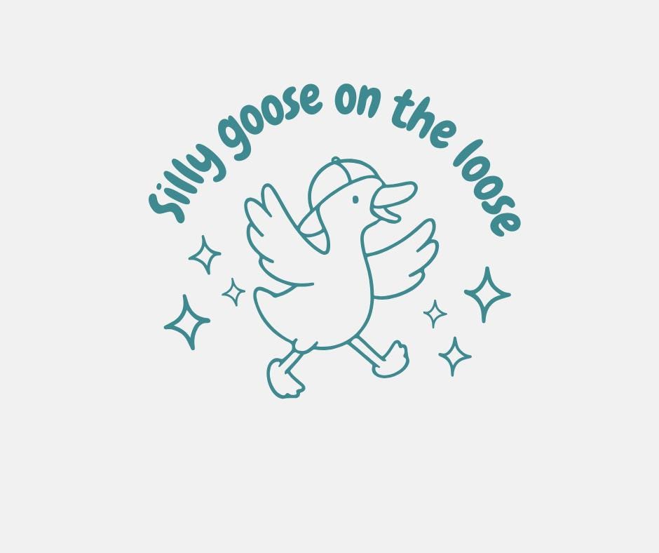 Goose Girl Svg& Goose Boy Svg– Silly Goose Clipart, One Silly Goose ...