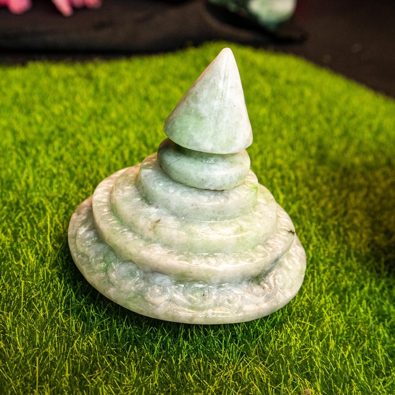 Hand-carved Myanmar Burma Burmese Jadeite Jade Jar | Grade A Moss in ...