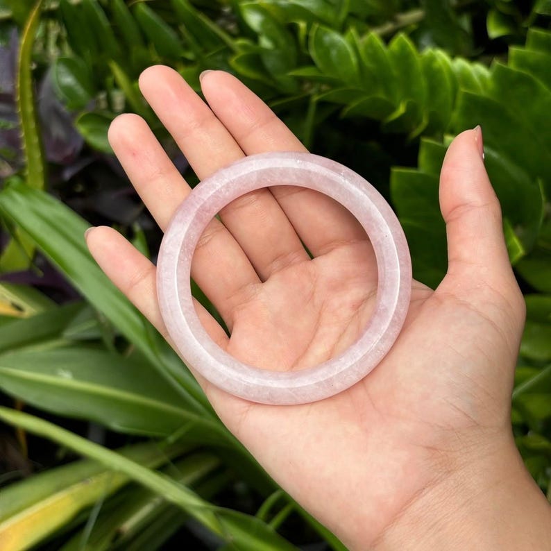 57mm Hand-carved Natural Imperial Jade Jadeite Light Pink Rose Quartz ...