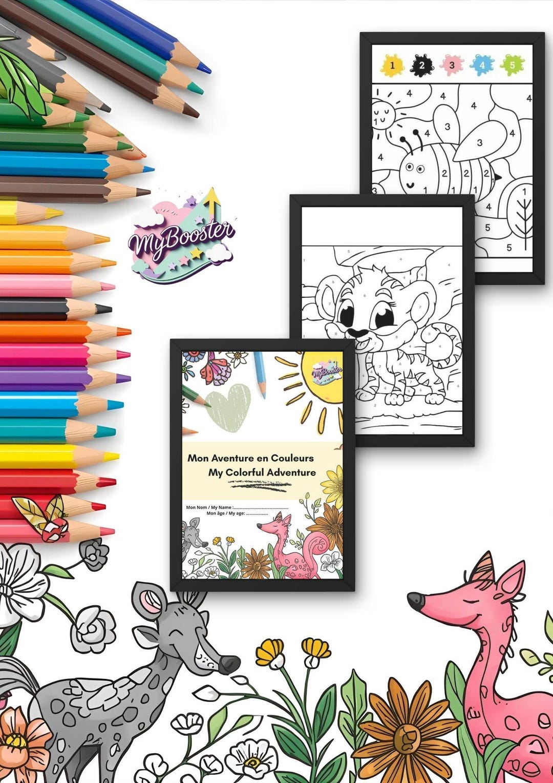 Guided Coloring Book for Kids: My Colorful Adventure (A4 PDF) - Etsy