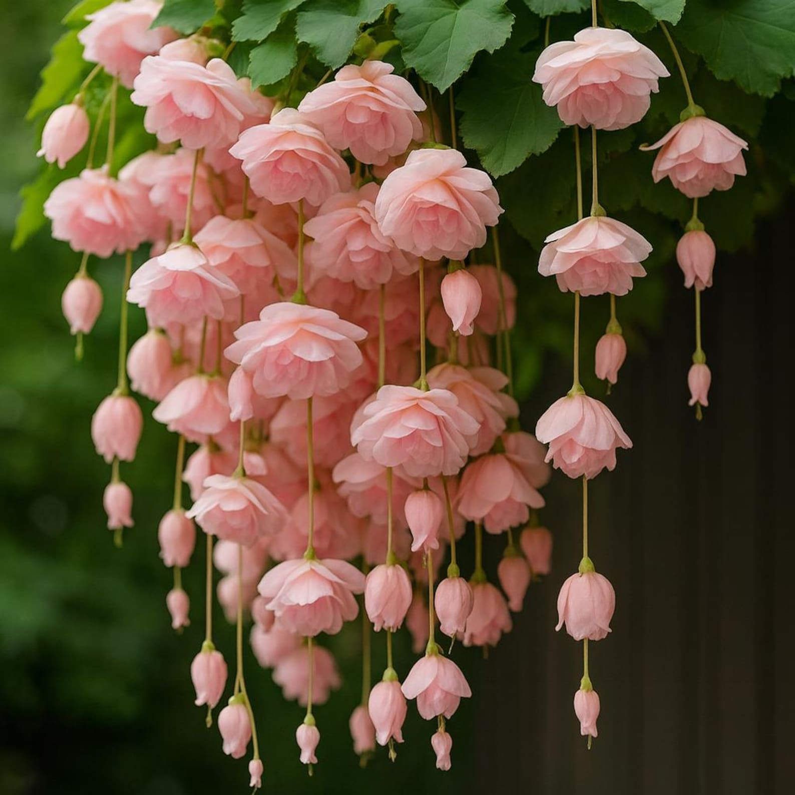 25+ Light Pink Weeping Begonia Seeds | Trailing Hanging Begonia | Rare ...