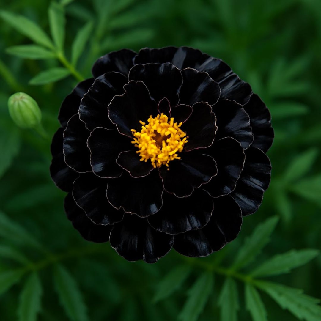 25+ Hybrid Black Marigold Seeds: Rare Dark Garden Flower - Etsy