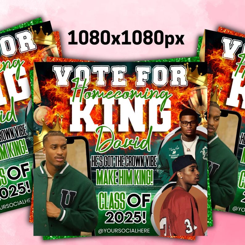 Homecoming Flyer, Vote Homecoming, HOCO Flyer, Homecoming Queen Flyer ...